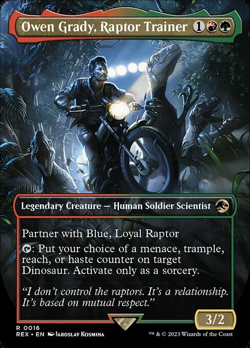 Blue + Owen, Dino DNA - Commander (Blue, Loyal Raptor / Owen Grady ...