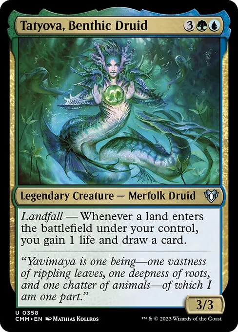 Simic Landfall - Commander (Tatyova, Benthic Druid) — Moxfield, a deck ...