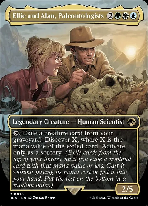 Ellie & Alan, Weird Yardshift - Commander (Ellie and Alan, Paleontologists)