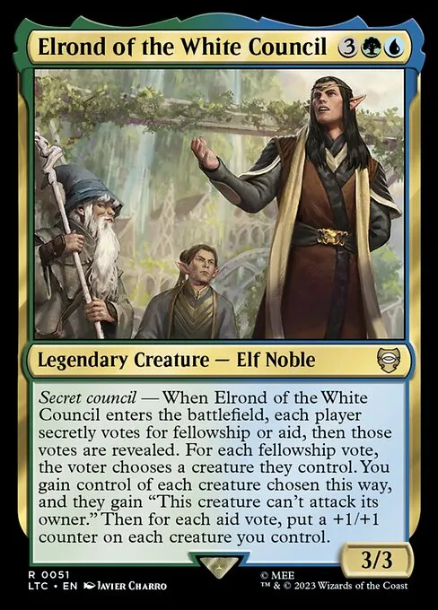 Elven Council (The Lord of the Rings Commander Precon Decklist ...