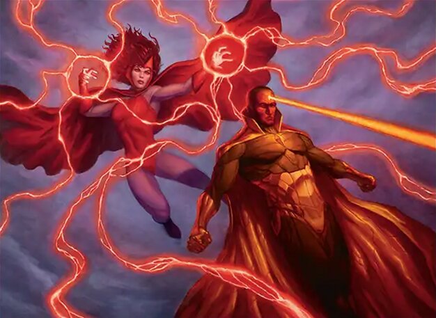 The Vision and Scarlet Witch - Marvel Super Heroes Commander (msc) #707 ...