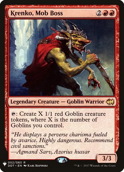 Mono-Red Goblin - Commander (Krenko, Mob Boss)