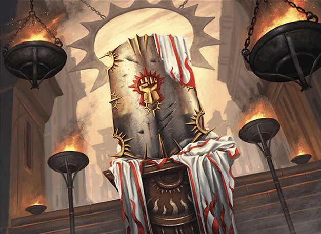MTG Ravnica Clue - Boros Legion Pack A Plains - Commander (Aegis of the ...