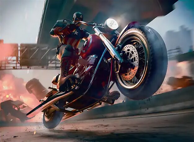 Captain America's Motorcycle - Marvel Super Heroes Commander (msc) #681 ...