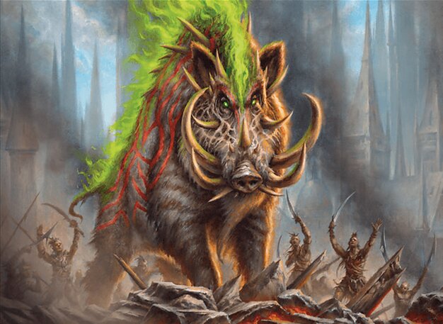 I identify as Green (mono red) - Commander (Ilharg, the Raze-Boar)