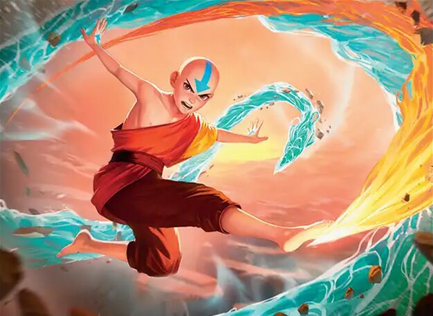Avatar Aang transform - Commander (Avatar Aang // Aang, Master of Elements)