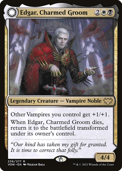 Sorin, Noble Vampire - Commander (Edgar, Charmed Groom // Edgar Markov ...