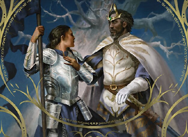 King Elessar Telcontar (Human Theme w/ The Monarch) - Commander (Aragorn, King of Gondor ...