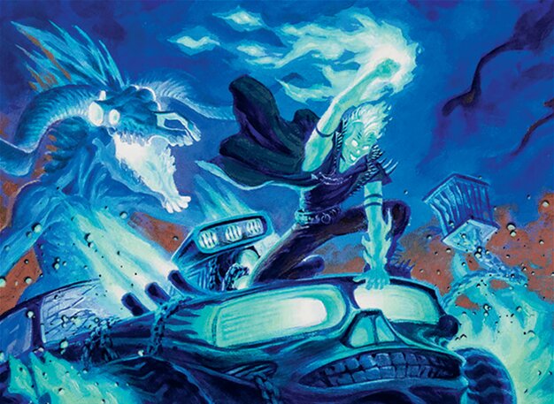 Blue Ghost Rider Drawings