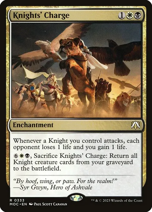 Cavalry Charge (March of the Machine Commander Precon Decklist ...